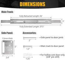 Door Barricade Bar with Door Hook Door Hanger (Stainless Steel) for ...